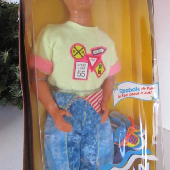 Barbie | Toys | Nib Ken Doll Reebox High Top Sneakers Barbie Doll 9s ...